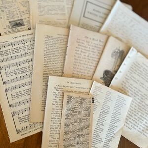 Art | Vintage Book Pages Collection | Poshmark